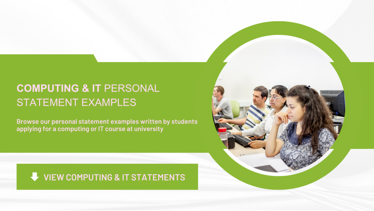 Computing and IT Personal Statement Examples | Studential.com